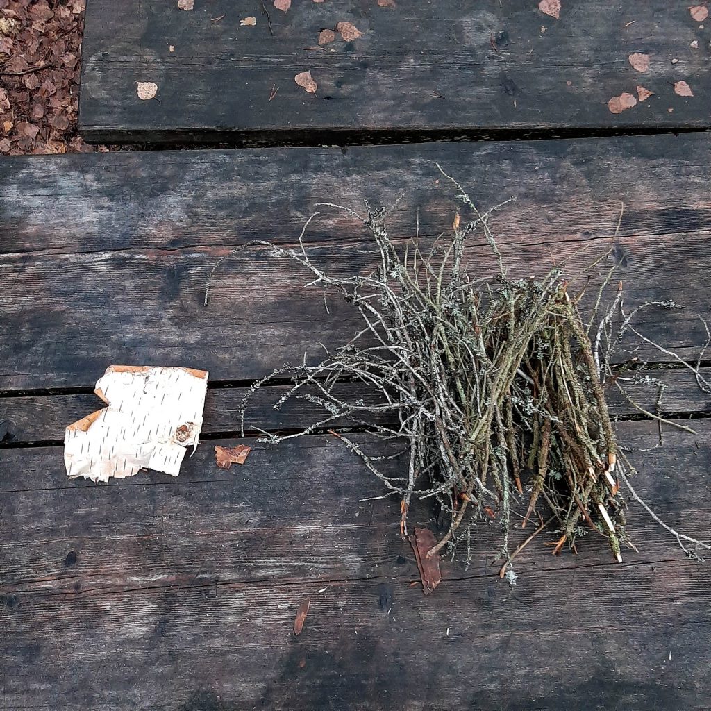 Have a look at the three stages of building a fire that I find ...